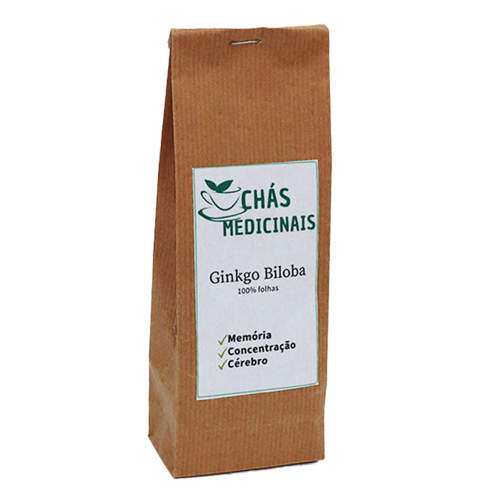 Chá medicinal Ginkgo Biloba - 50g - Espaço Mais Saúde